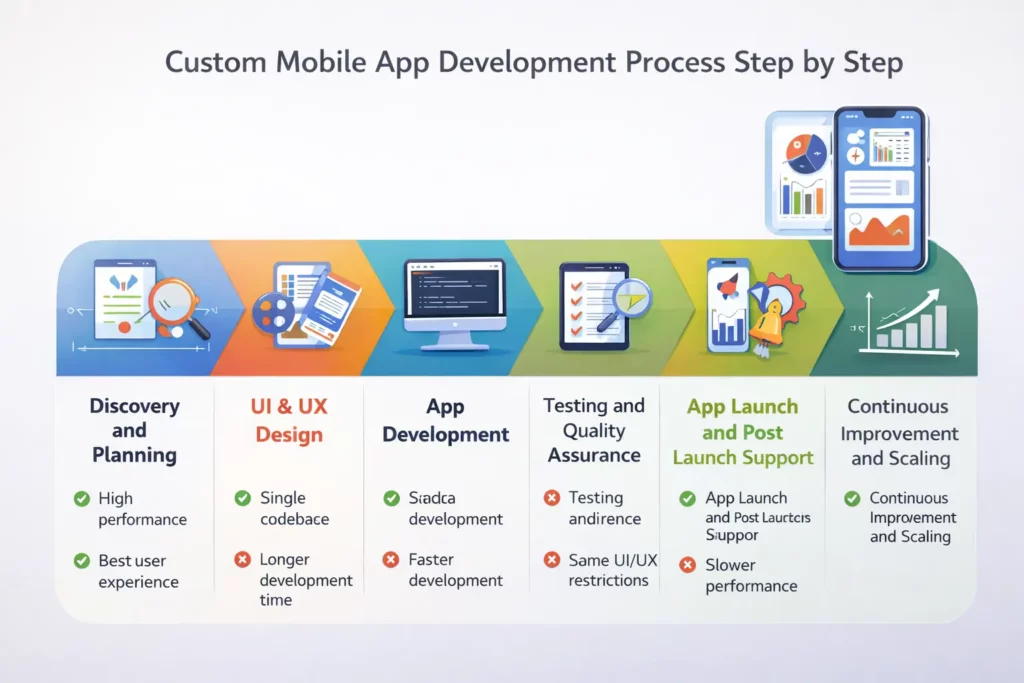 Custom Mobile App Development Services: Cost, Features & Guide